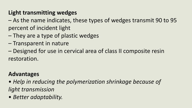 Wedging technique | PPTX