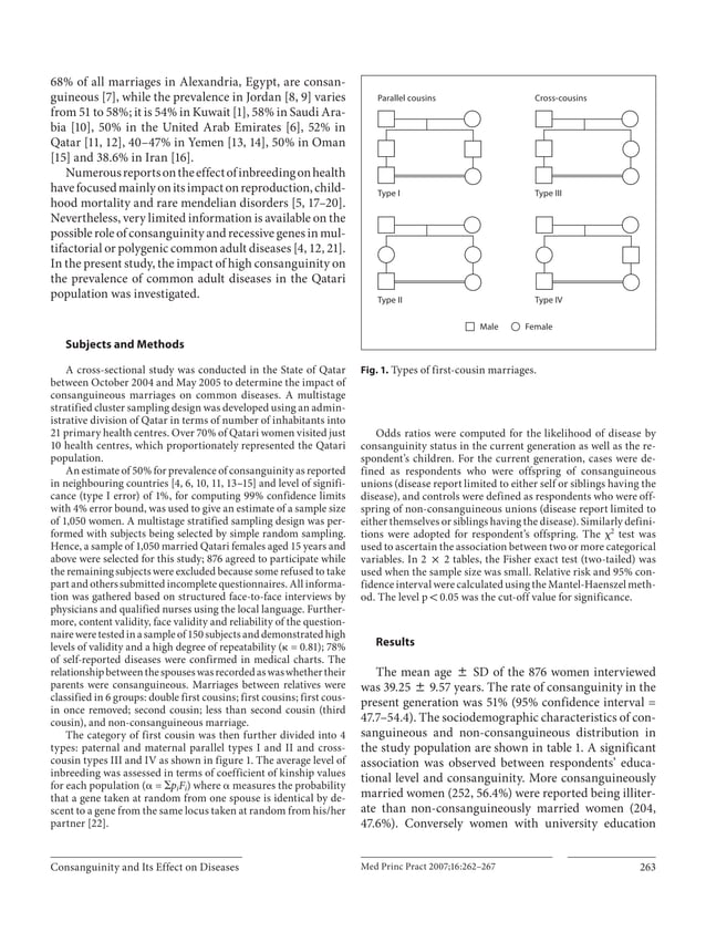 Consanguineous marriages and their | PDF
