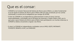 Comisión nacional del sistema de ahorro para el retiro | PPSX
