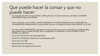 Comisión nacional del sistema de ahorro para el retiro | PPSX