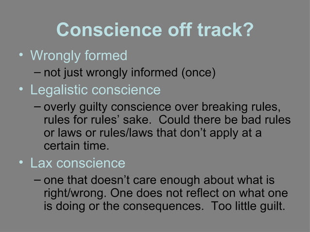 Conscience | PPT | Spirituality | Religion & Spirituality