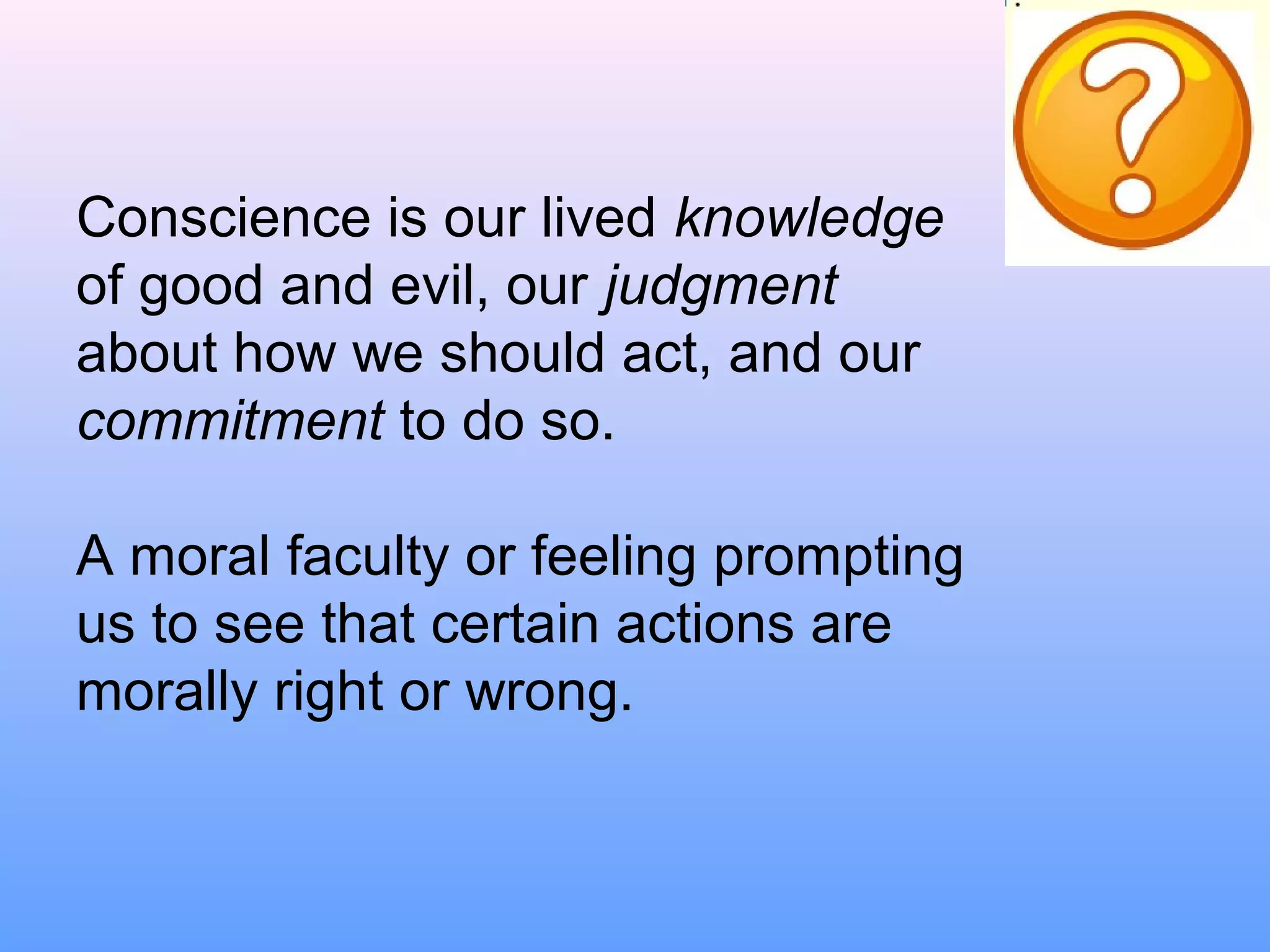 Conscience | PPT