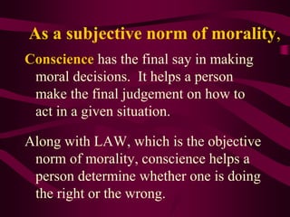 conscience.pdf powerpoint presentation in values ed | PPT