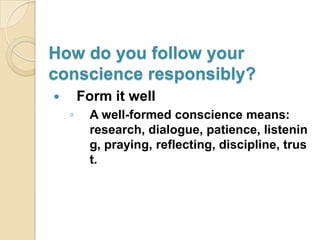 Conscience and Freedom | PPTX