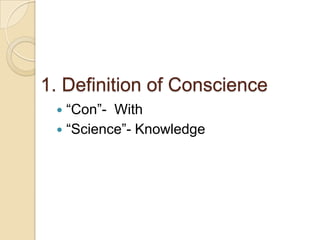 Conscience and Freedom | PPTX