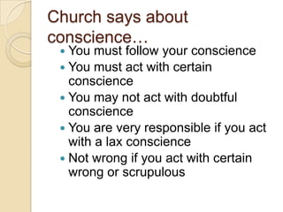 Conscience and Freedom | PPTX
