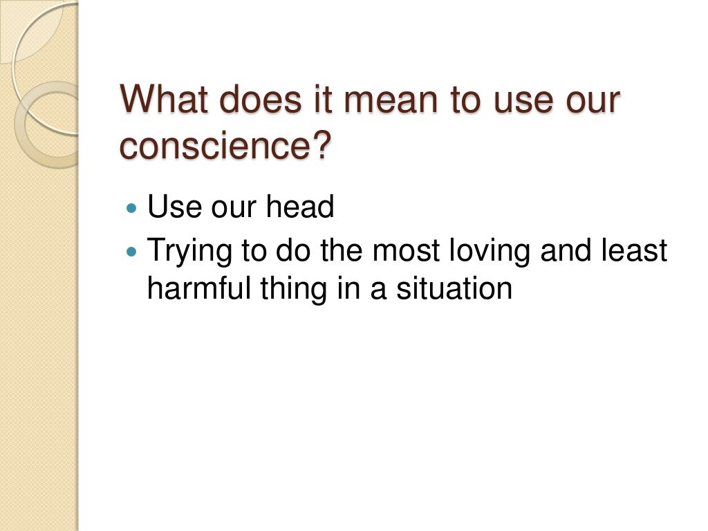 Conscience and Freedom