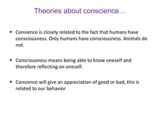 Conscience is learned by Alexander Bain | PPTX