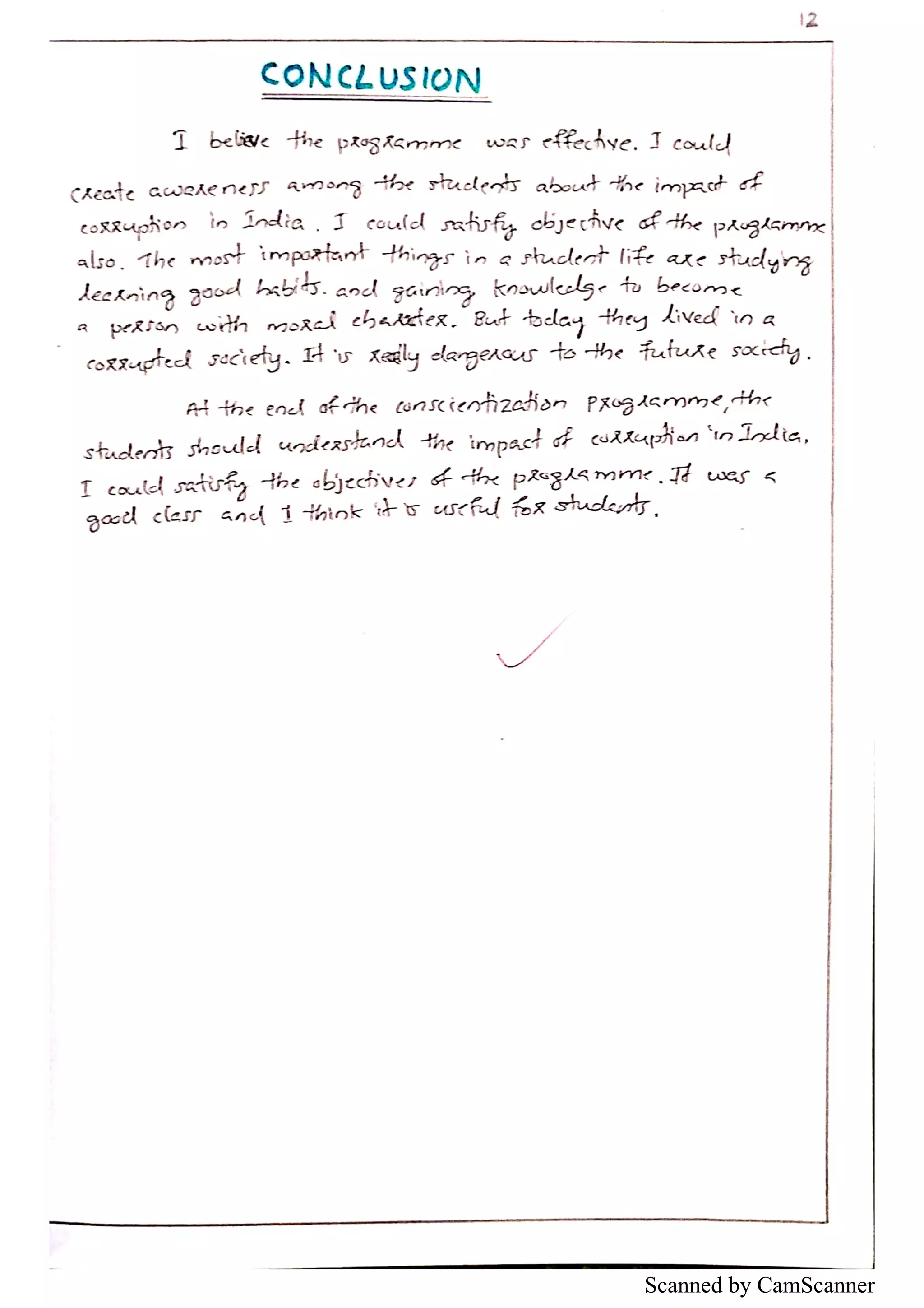 Conscientization programme | PDF