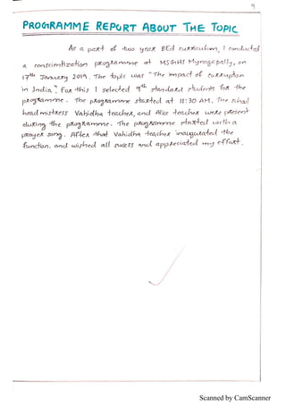 Conscientization programme | PDF