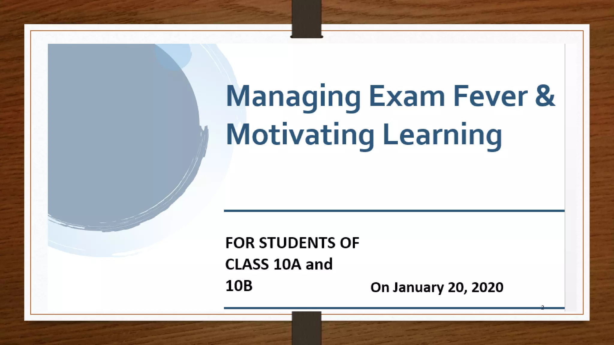 Managing Exam Fever and Motivating Learning | PDF