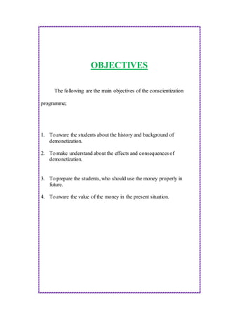Conscientization report... | PDF