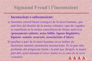 L'inconscient | PPT