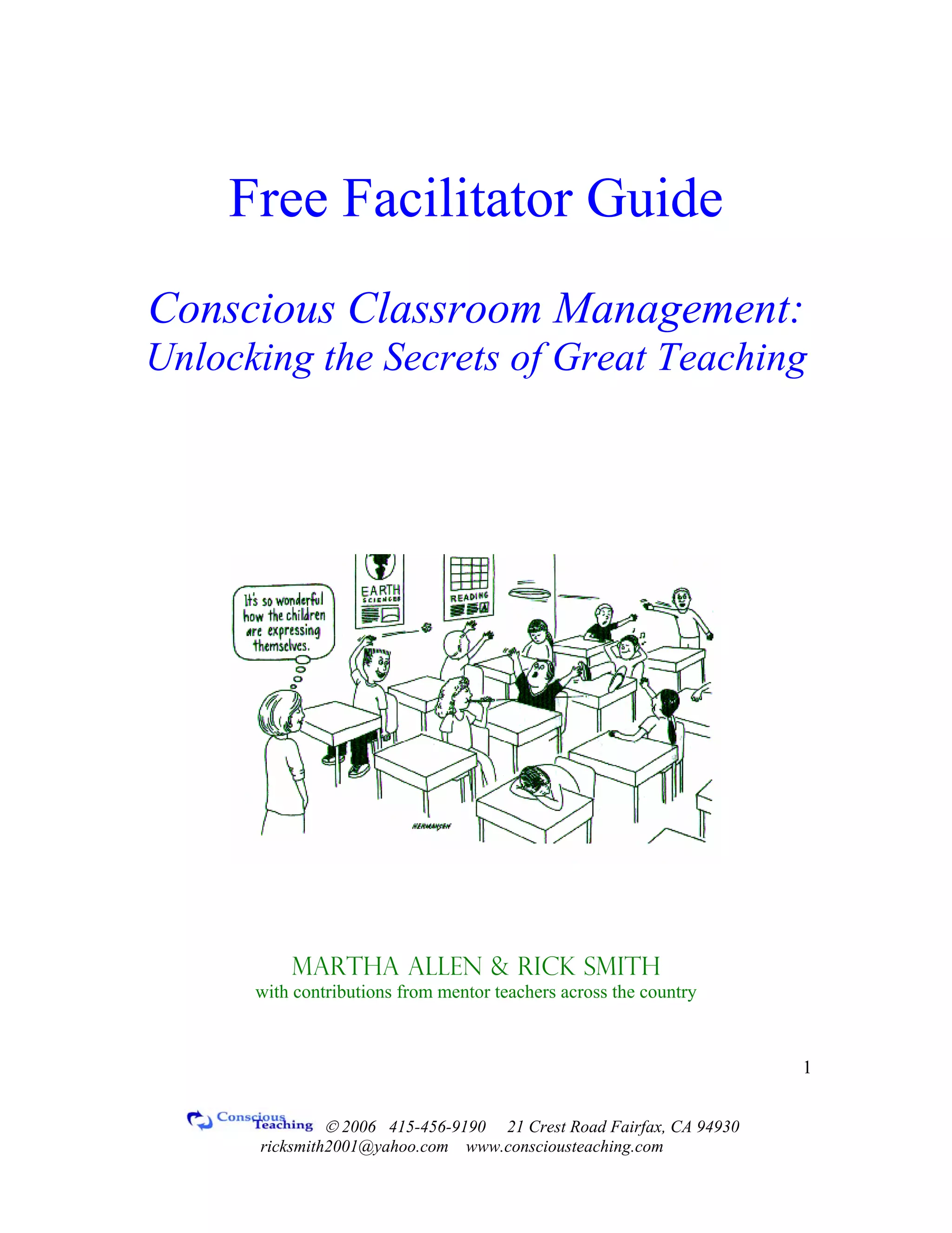 Conscious classroom management | PDF
