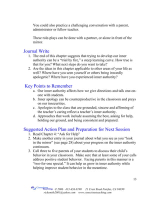 Conscious classroom management | PDF