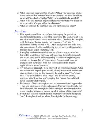 Conscious classroom management | PDF