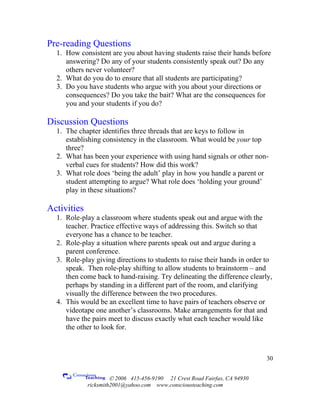 Conscious classroom management | PDF