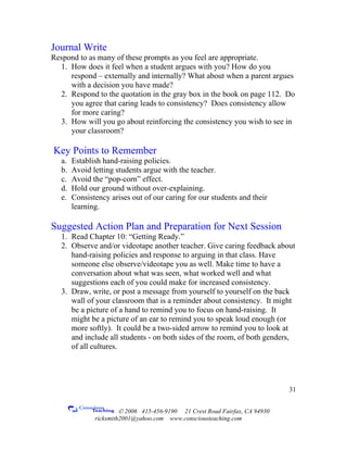Conscious classroom management | PDF