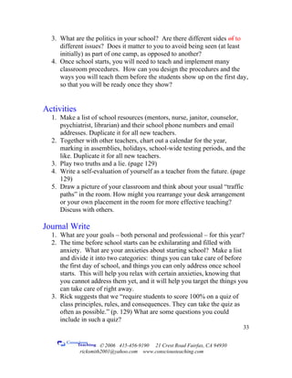 Conscious classroom management | PDF