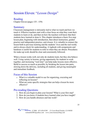 Conscious classroom management | PDF