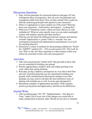 Conscious classroom management | PDF