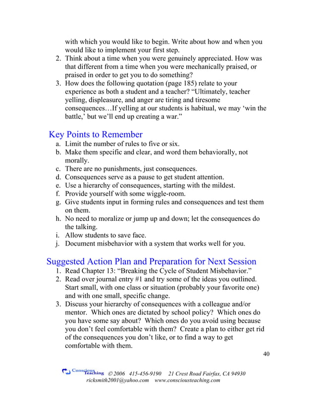 Conscious classroom management | PDF