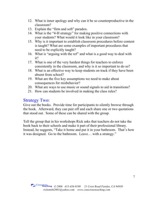 Conscious classroom management | PDF