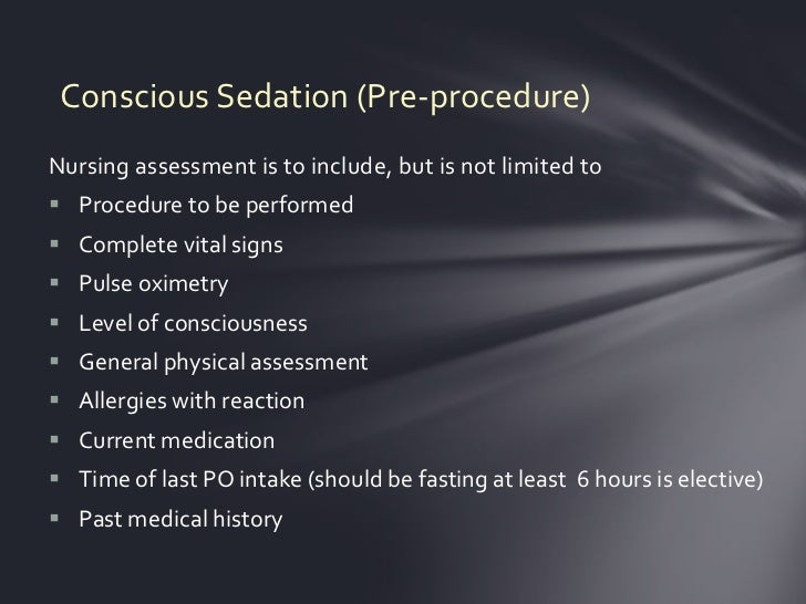 Conscious Iv Sedation