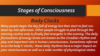 Consciousness In Psychology | PPTX