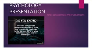 Consciousness | PPTX