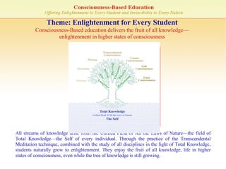 Consciousness Based Educ 2 A Deans | PPS | Buddhism | Religion ...