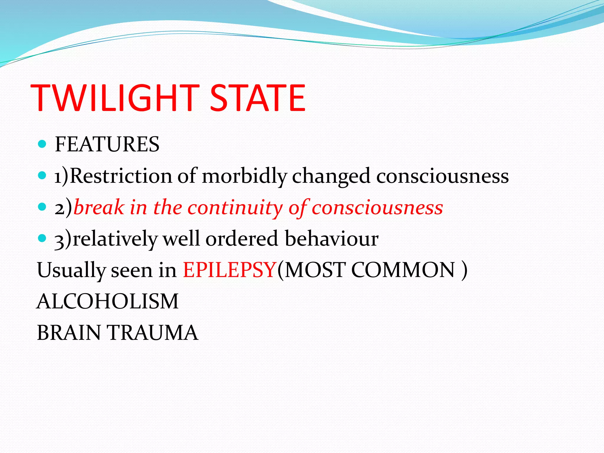 Disorders of consciousness | PPTX