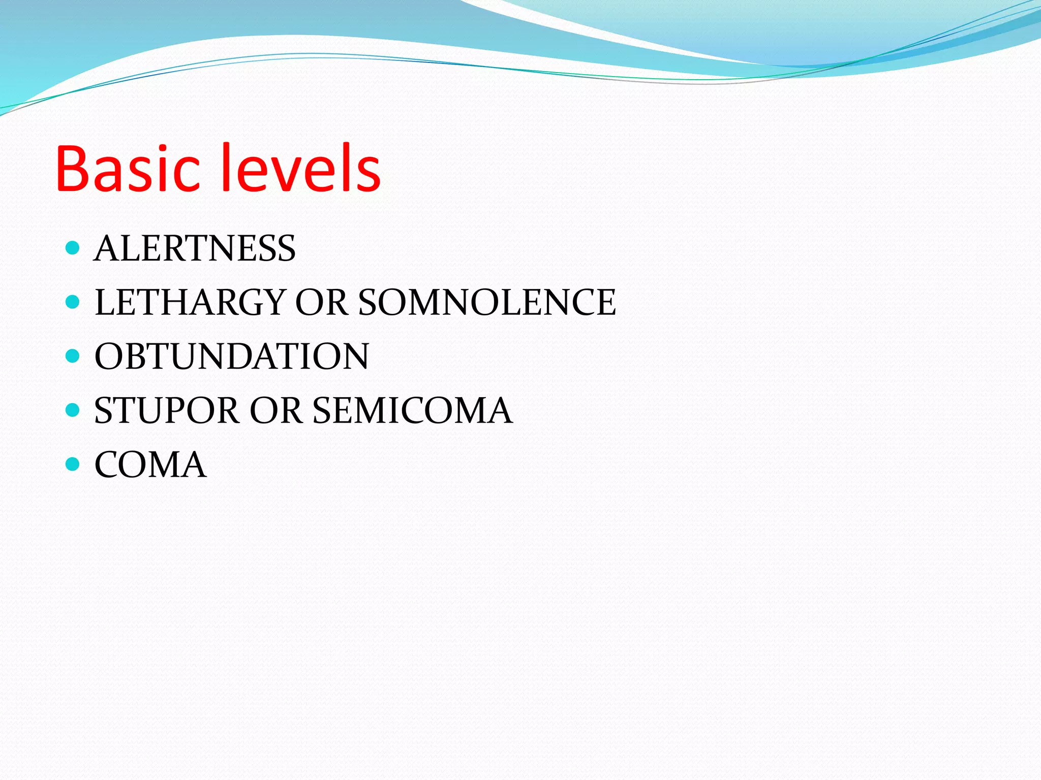 Disorders of consciousness | PPTX