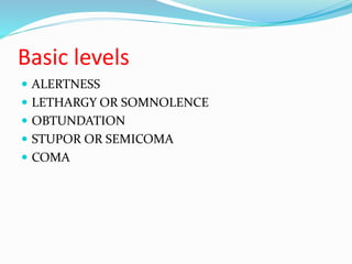 Disorders of consciousness | PPTX