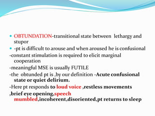 Disorders of consciousness | PPTX