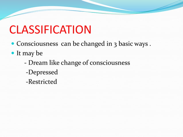 Disorders of consciousness | PPTX