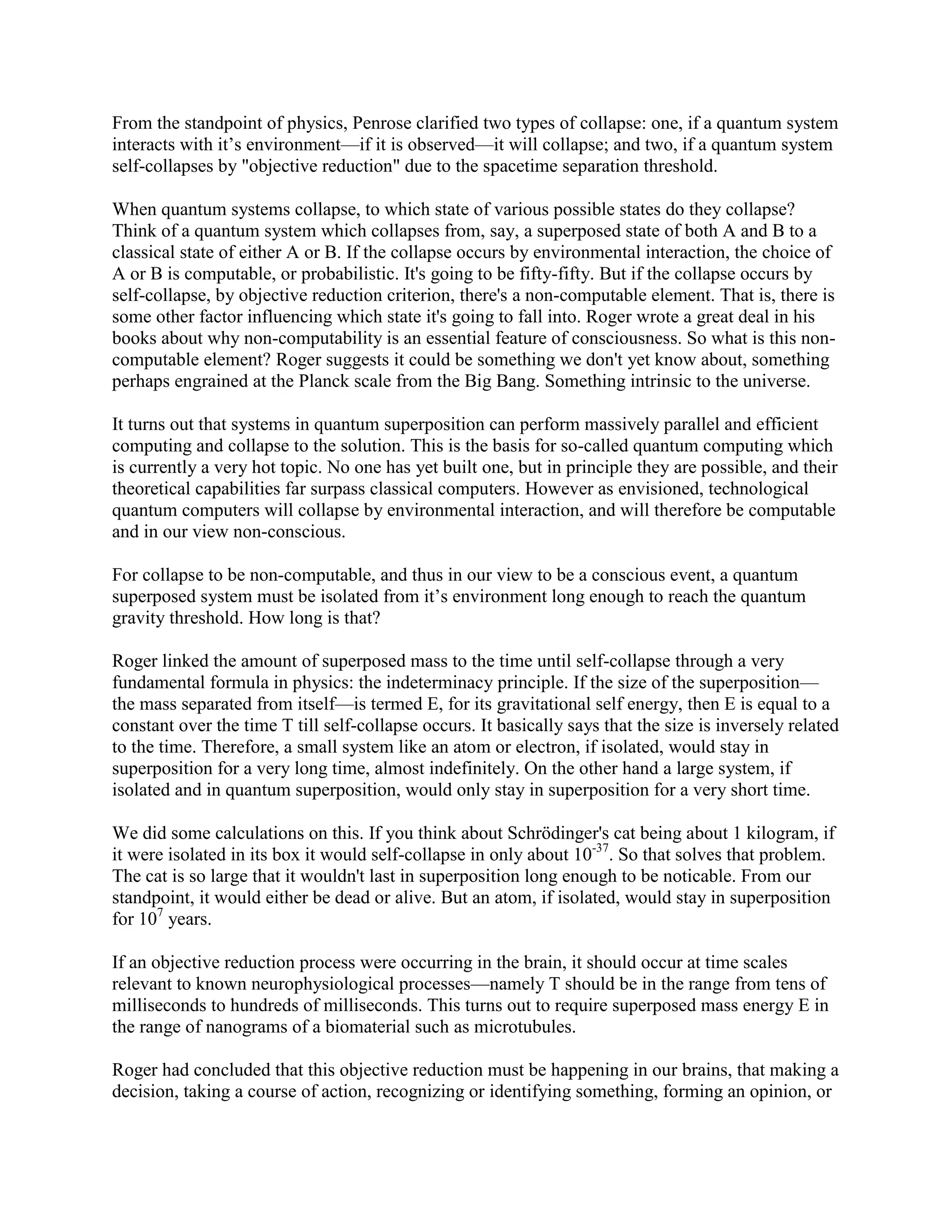 Consciousness, microtubules and the quantum world | PDF