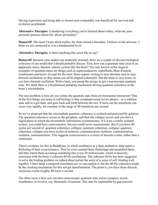 Consciousness, microtubules and the quantum world | PDF