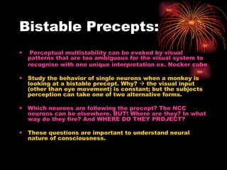 Consciousness & neuroscience francis crick & christof koch | PPT