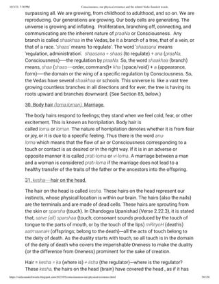 Consciousness, our physical existence and the related Vedic-Sanskrit ...