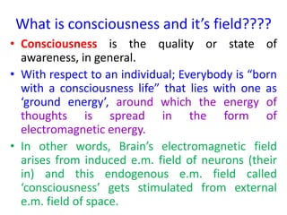 Consciousness, sankhya shashtra_and_spiritual_management | PPT