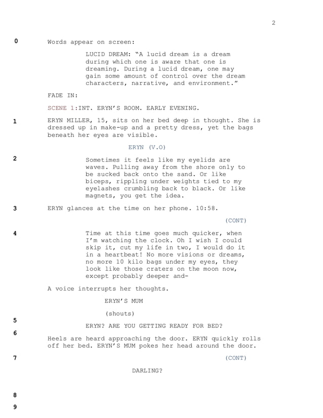 Conscious script draft 2 | PDF