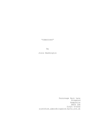 Conscious script draft 2 | PDF