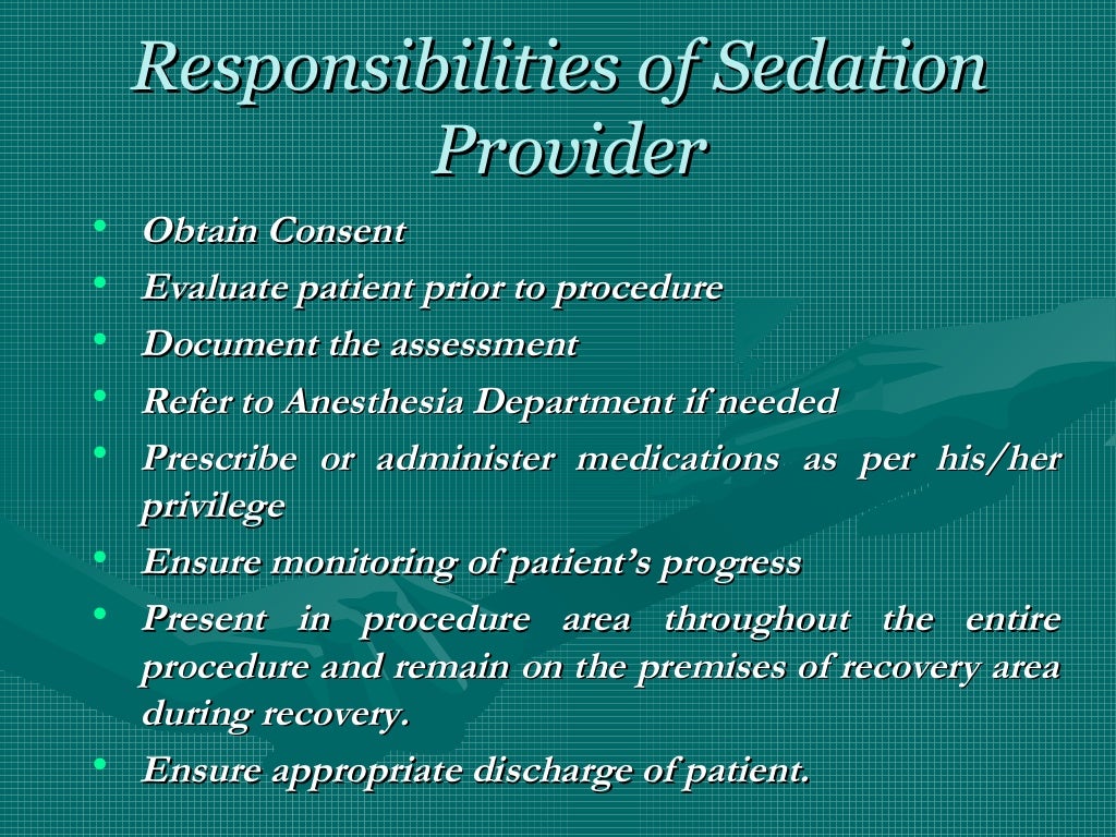 Conscious Sedation