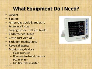 Conscious sedation - Introduction | PPTX