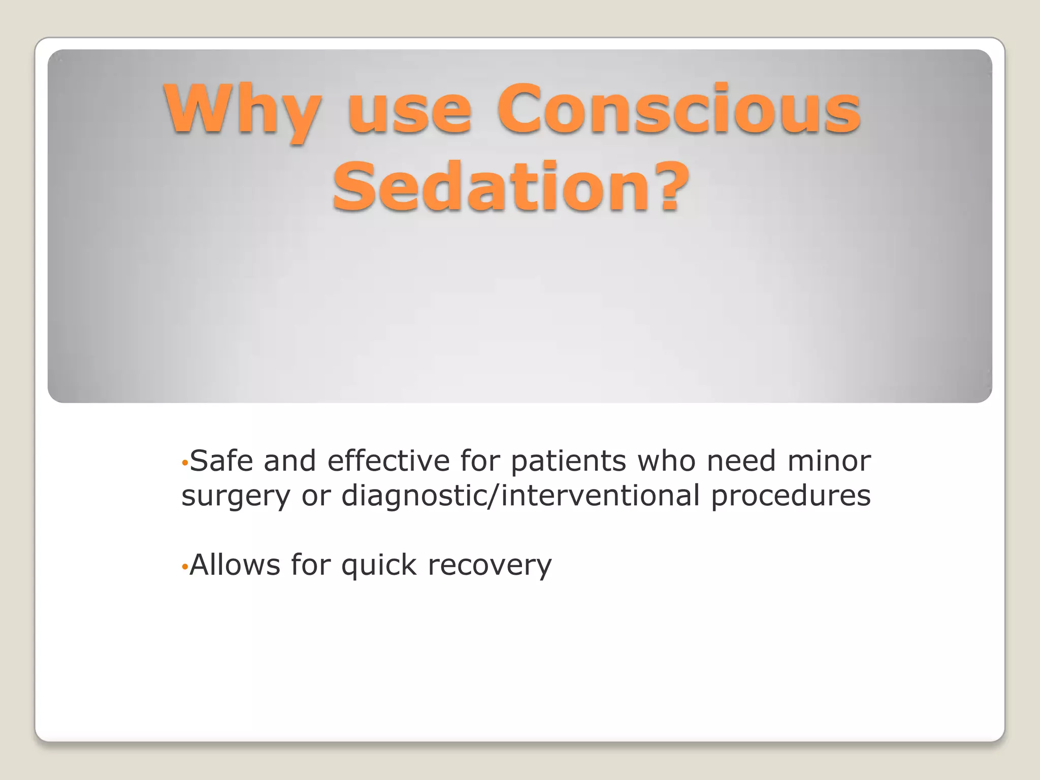 Conscious Sedation | PPTX