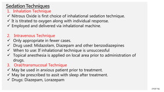 Conscious Sedation in dentistry | PPTX