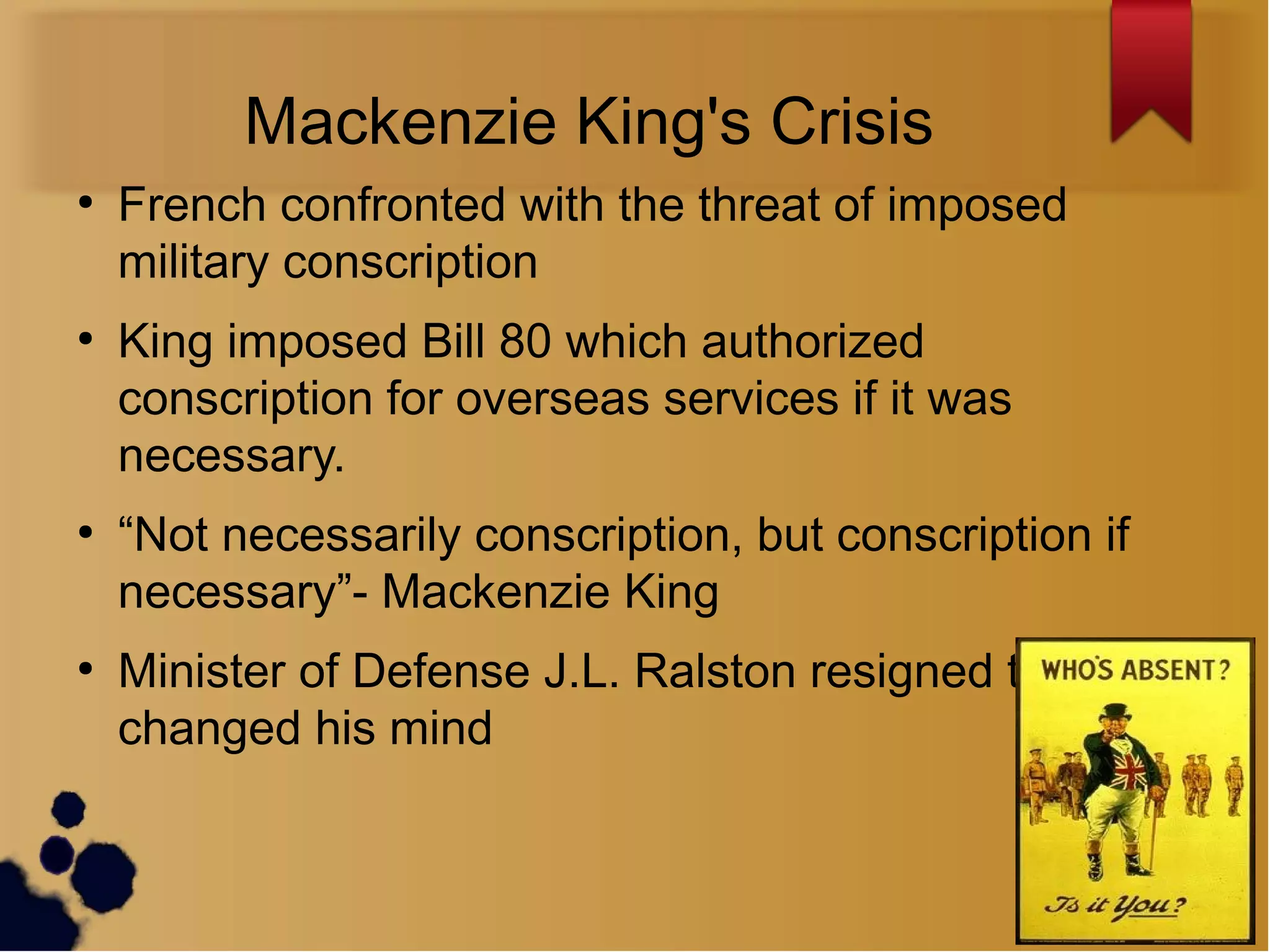 Conscription Crisis | PPT