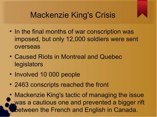 Conscription Crisis | PPT