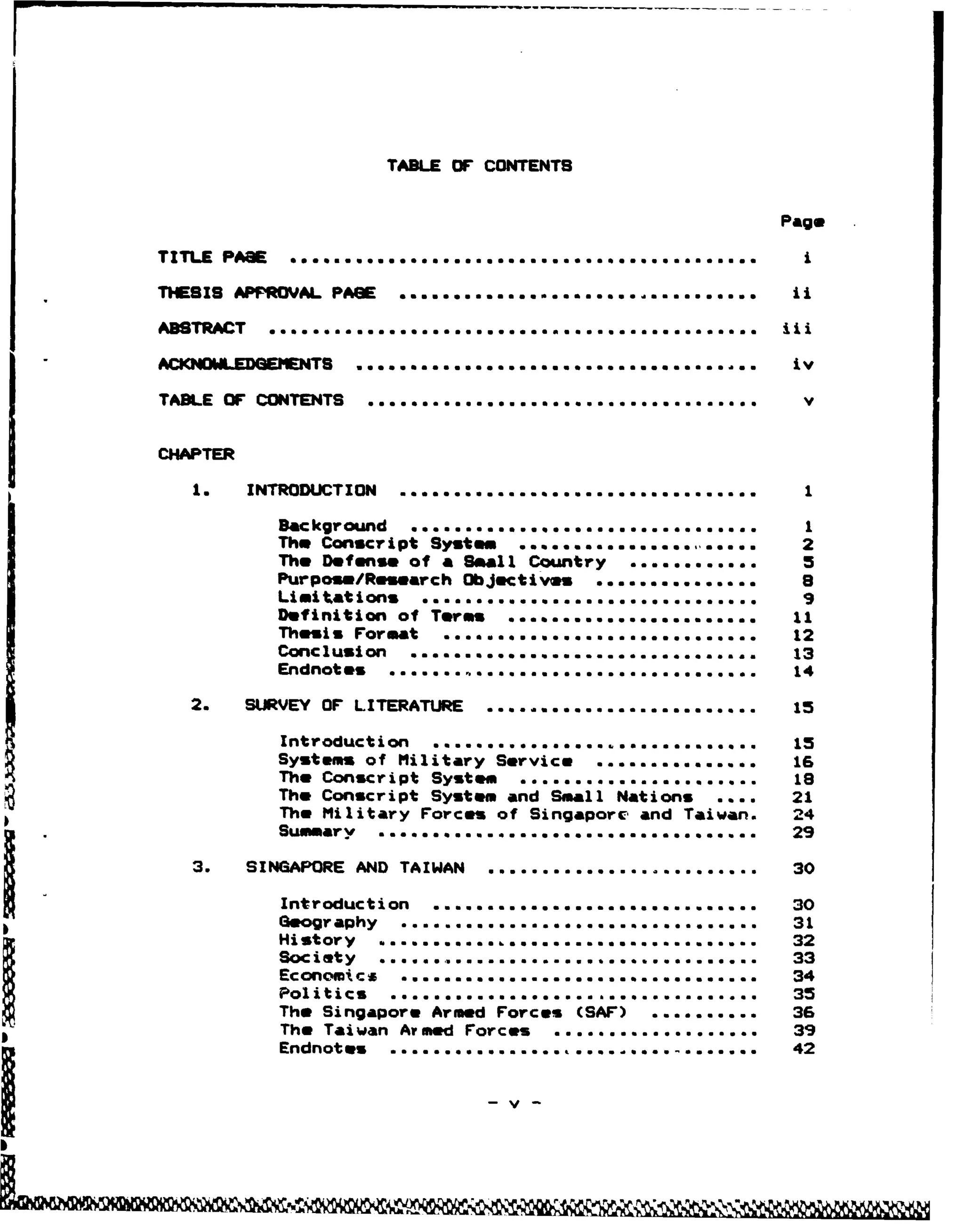 A Conscript Military Force As A Credible Defence System for a Small ...